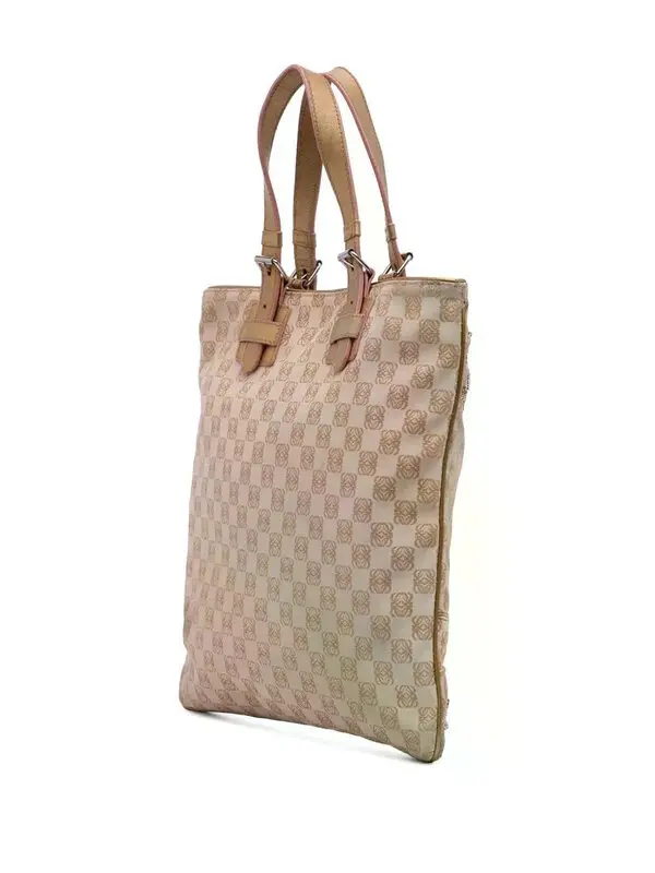 Loewe 2005 Anagram Canvas Embroidered Tote Bag