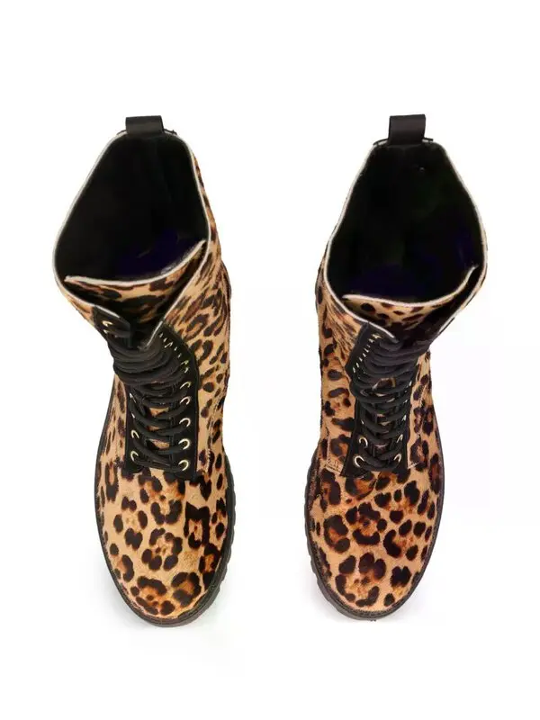 Moschino 35mm Leopard-print Boots