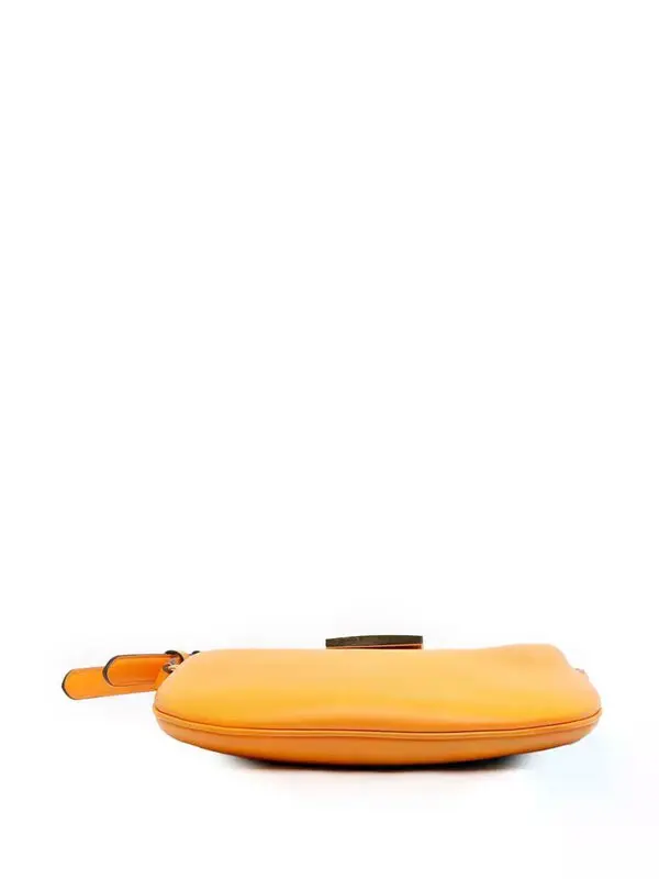 Fendi Small Leather Croissant Hobo Bag - Orange