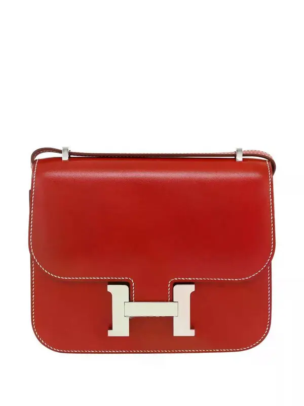 Hermès Pre-owned 2022 Mini Constance Shoulder Bag - Red