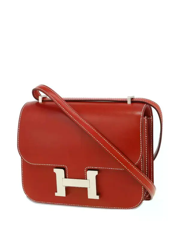 Hermès Pre-owned 2022 Mini Constance Shoulder Bag - Red
