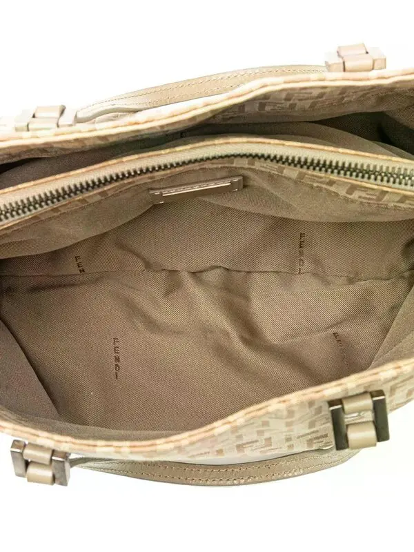 Fendi Zucchino Canvas Tote Bag - Brown