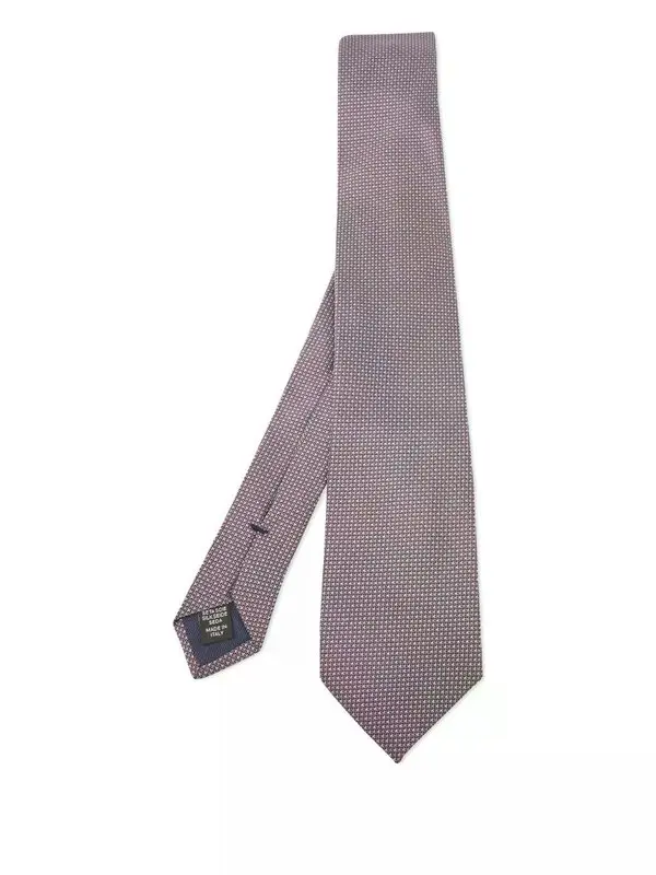 Ermenegildo Zegna Patterned Silk Tie - Purple