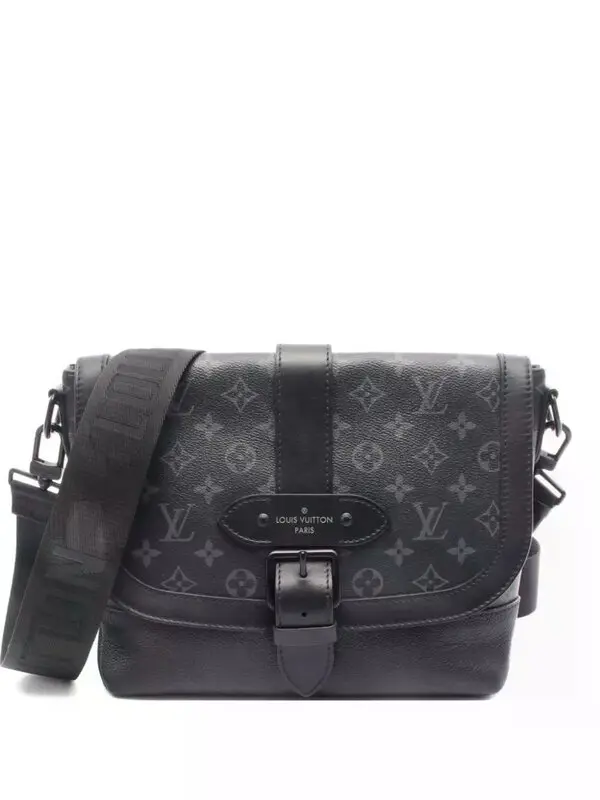 LOUIS VUITTON Saumur Messenger Bag - Black