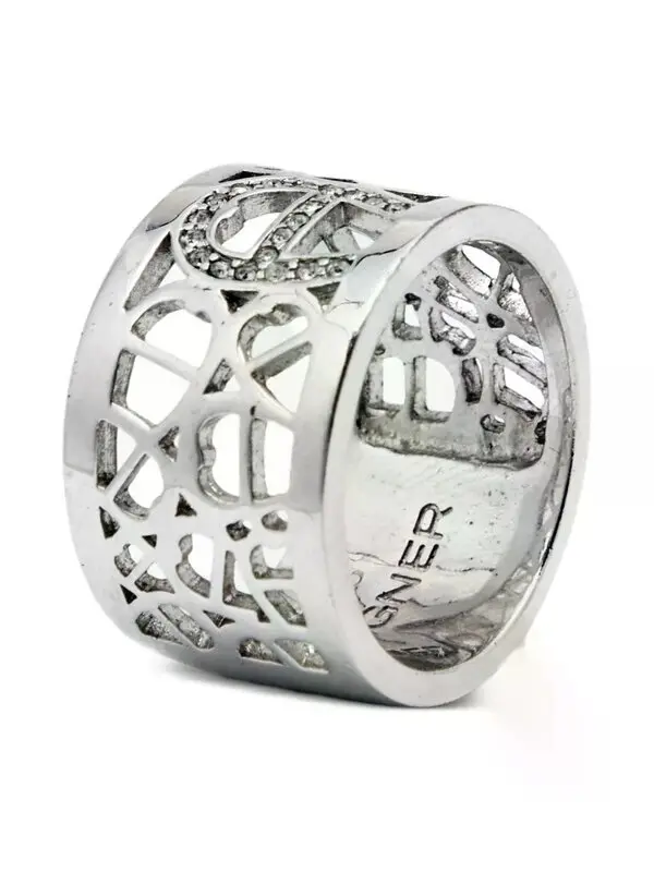 AIGNER 2024 Crystal Logo Ring