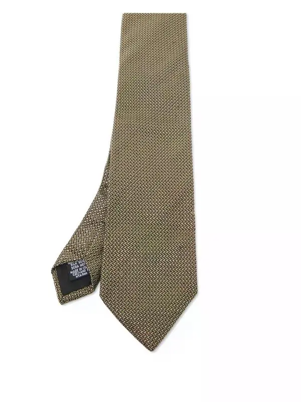 BOSS Textured Weave Tie - Neutrals