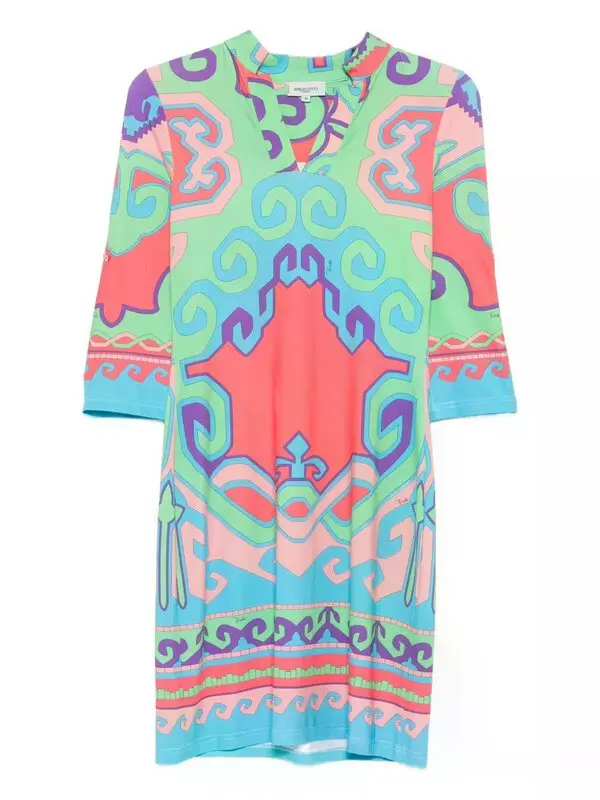 Emilio Pucci 2000s Geometric-print Dress