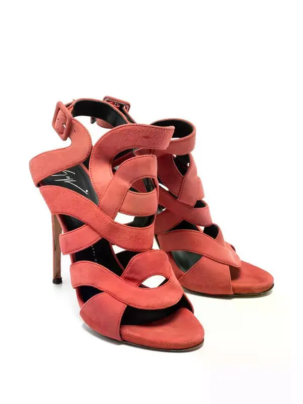 GIUSEPPE ZANOTTI 130mm Strappy Open-toe Sandals - Pink