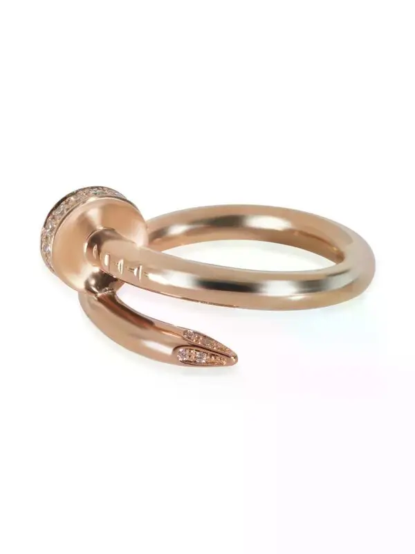 Cartier 18kt Rose Gold Juste Un Clou Diamond Ring - Pink
