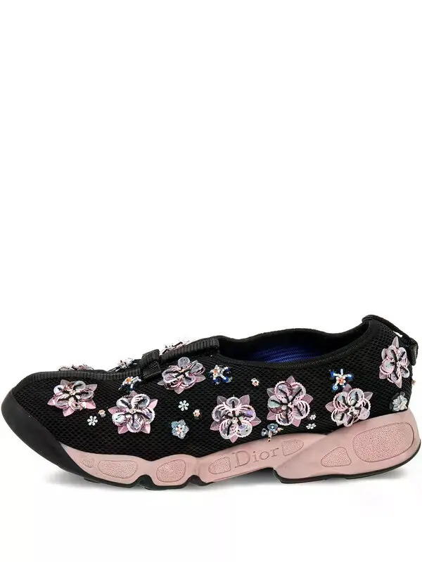 Dior Floral-appliqué Sneakers