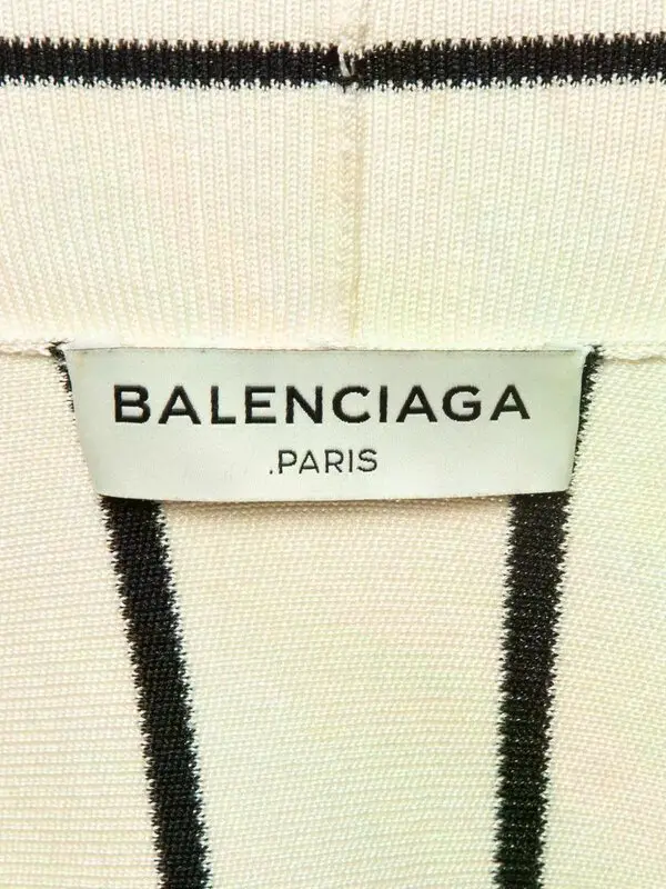 Balenciaga Striped Button-up Cardigan