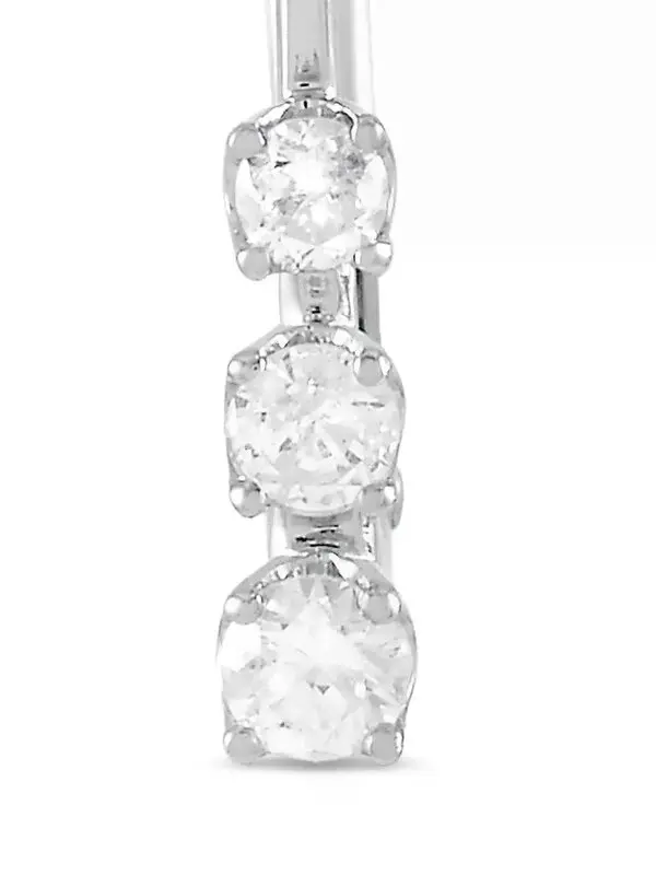 LB EXCLUSIVE 14kt White Gold Diamond Drop Earrings