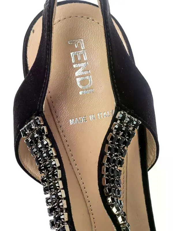 Fendi 120mm Crystal-embellished Sandals