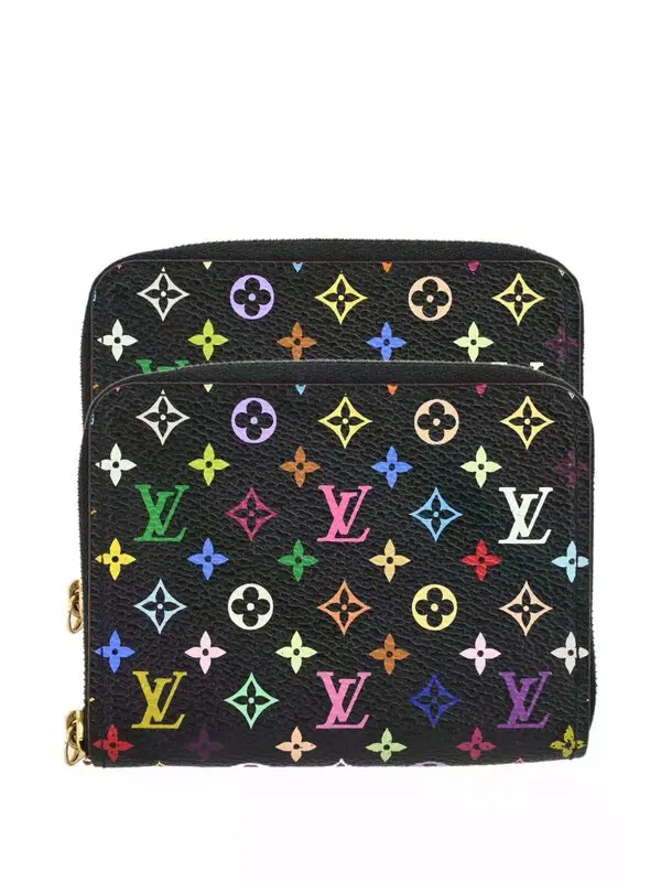 LOUIS VUITTON 2010 Multicolor Zippy Coin Purse Wallet - Black