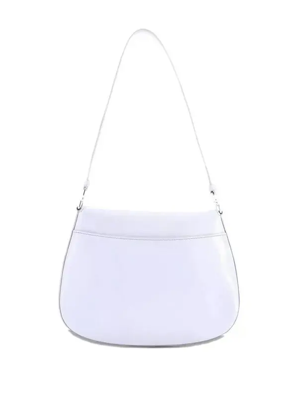 Prada Cleo Flap Shoulder Bag Spazzolato Leather Hobo Bag - Grey