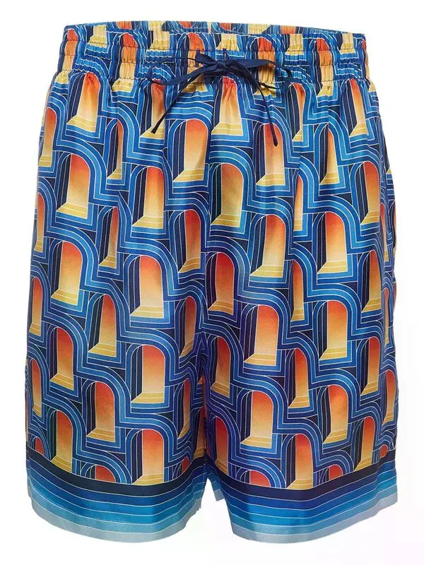 Casablanca Printed Swim Shorts - Blue