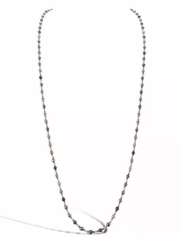 PRAGNELL 18kt White Gold, Pearl, And Diamond Necklace - Silver