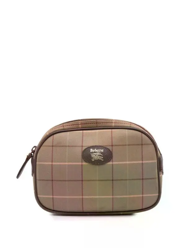 Burberry Vintage Check Canvas Clutch Bag