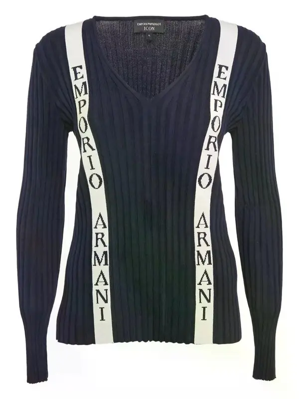 Emporio Armani Ribbed Logo Jumper