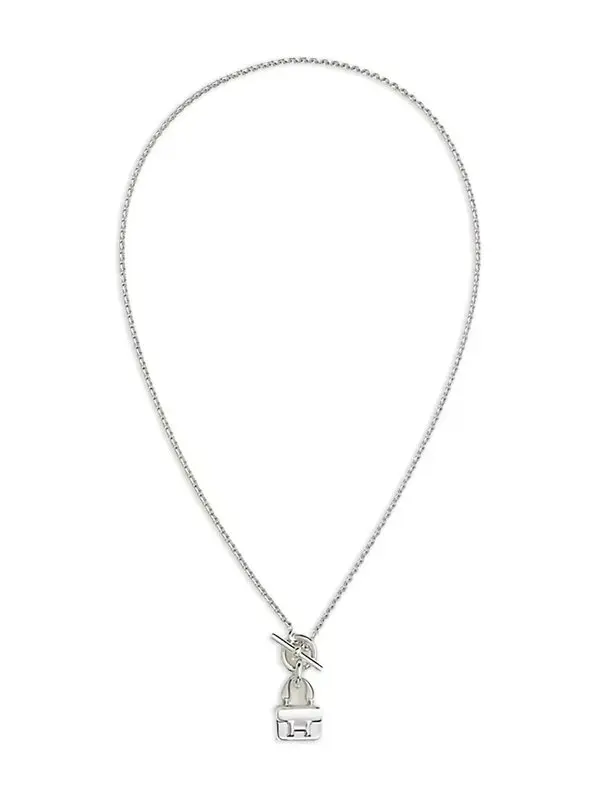 Hermès Amulettes Constance Pendant - Silver