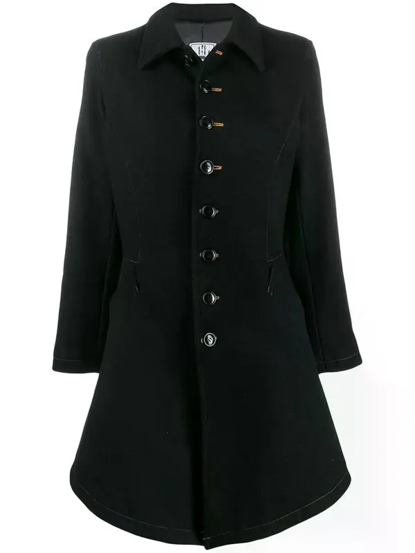 JEAN PAUL GAULTIER Military Style Wool Blend Coat