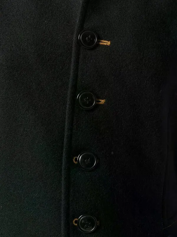 JEAN PAUL GAULTIER Military Style Wool Blend Coat