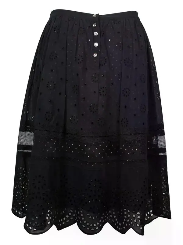 Marc Jacobs Lace Eyelet Midi Skirt