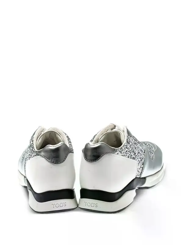 TOD'S Glitter Leather Sneakers