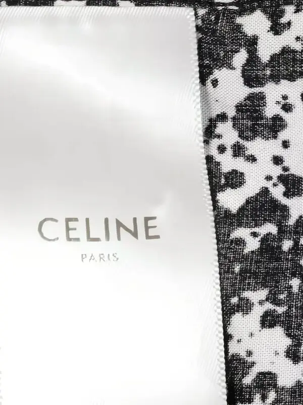 Celine 2010s All-over-pattern Long-sleeve Shirt