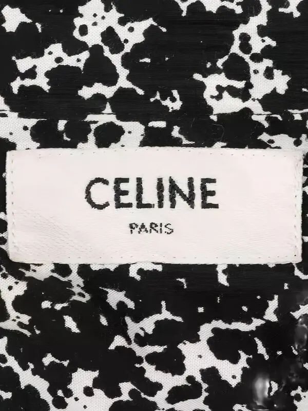 Celine 2010s All-over-pattern Long-sleeve Shirt