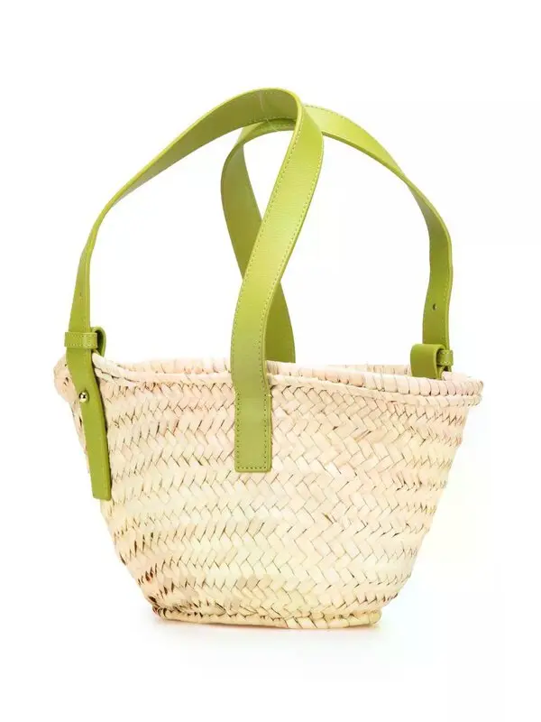 Loewe Small Raffia Basket Tote Bag - Brown