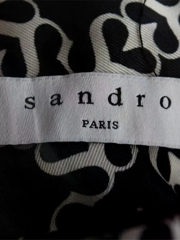 Sandro Chain-print Long Sleeve Shirt