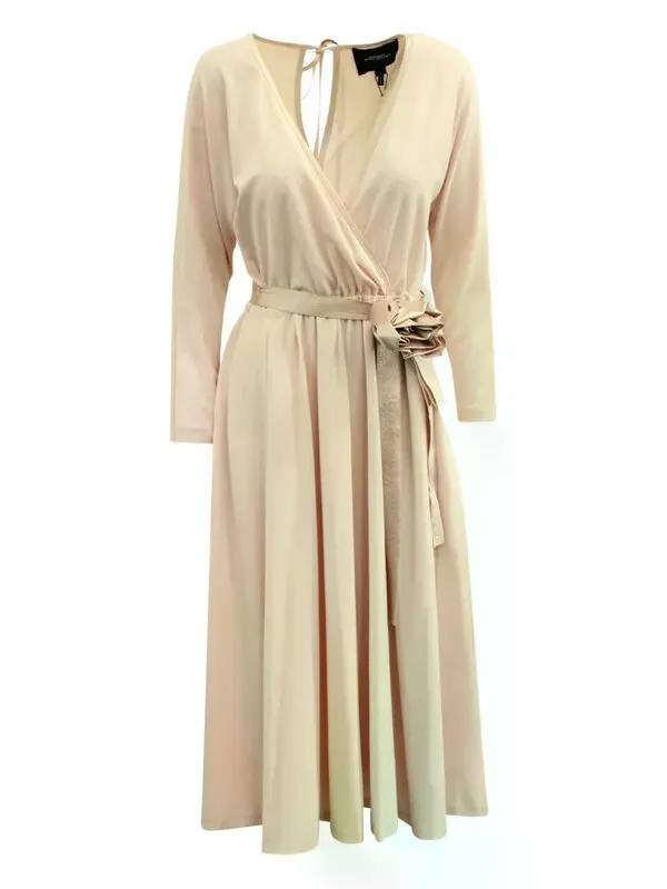 Marc Jacobs Vintage Rose-detail Wrap Midi Dress - Pink