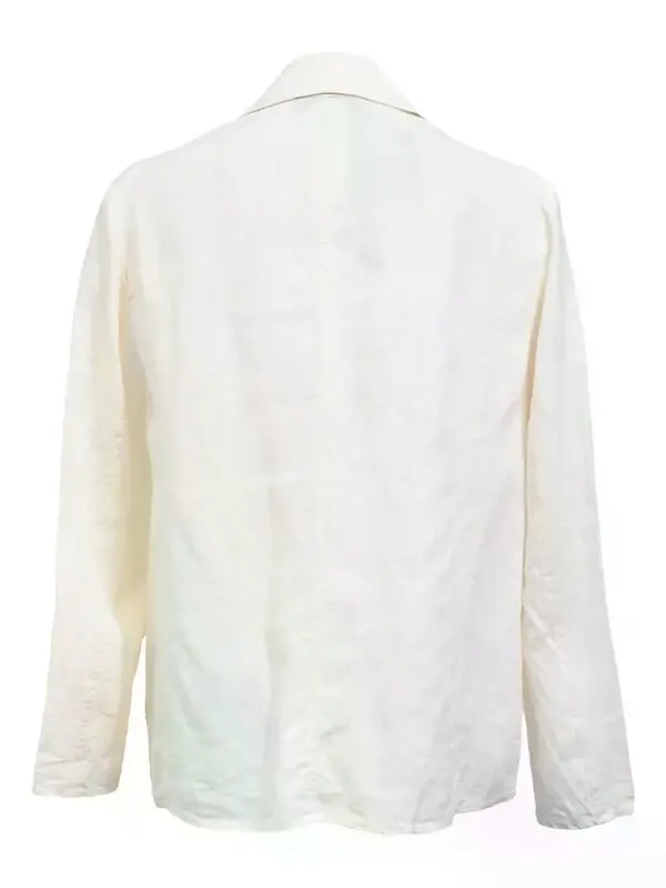 MAX&CO. Buttoned Linen Blazer