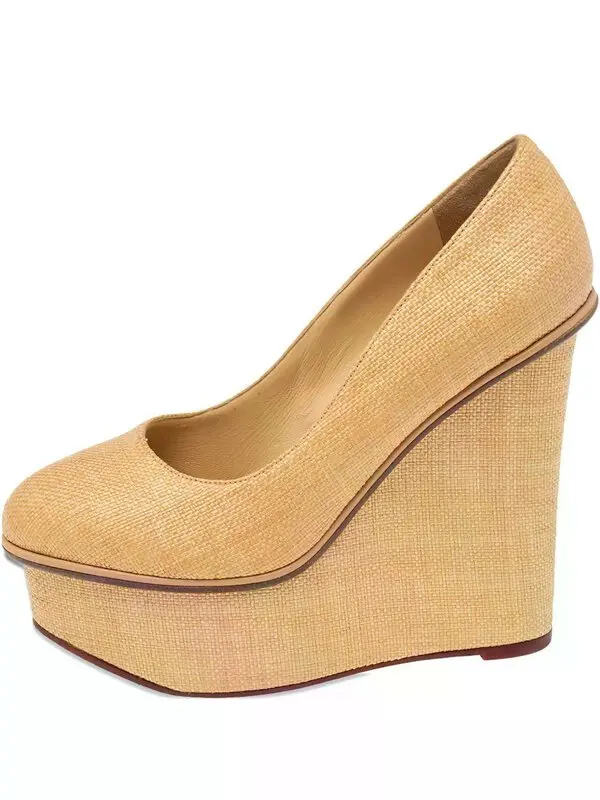 CHARLOTTE OLYMPIA 130mm Leather Carmen Pumps