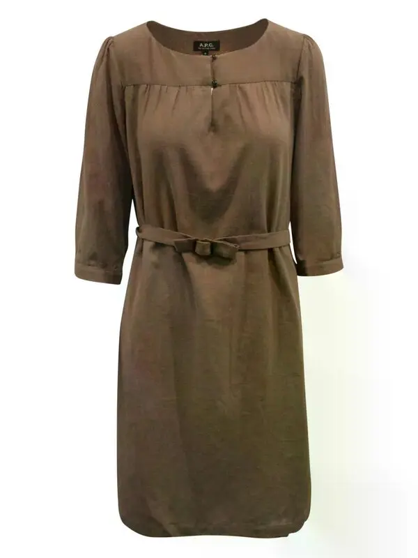 A.p.c. Belted Cotton Midi Dress