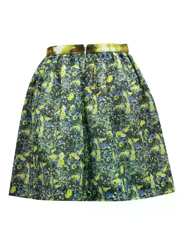 MSGM Floral-print Circle Skirt