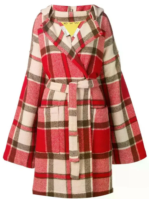 JC DE CASTELBAJAC Ko And Co Checkered Coat