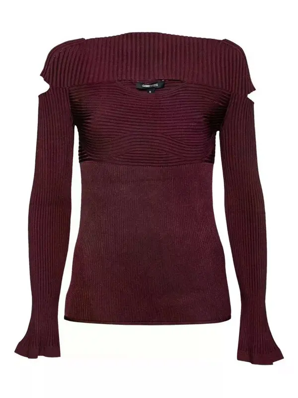 Cushnie Ribbed Knit Top