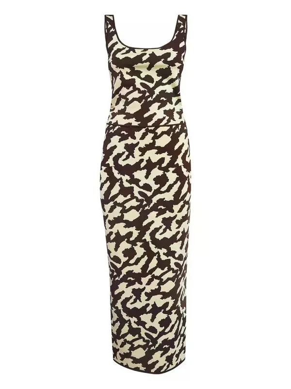 Nanushka Camouflage-pattern Skirt Set