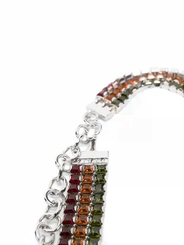 Dior Rhinestone Embellished Chain-link Belt