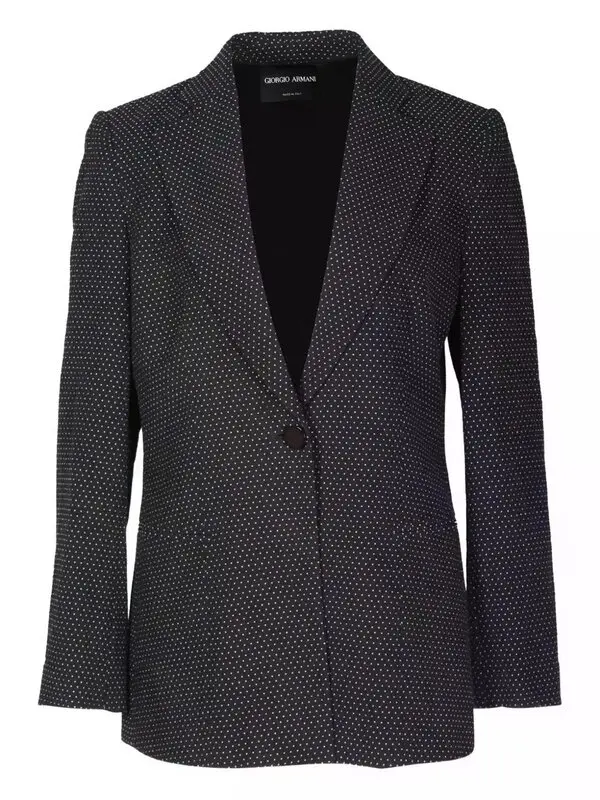 Giorgio Armani Polka-dot Single-breasted Blazer