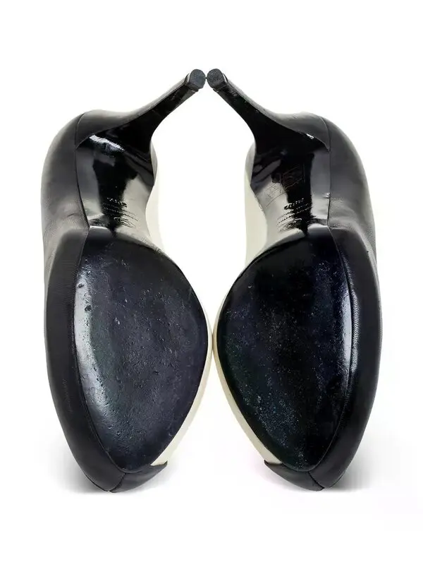 Alexander McQueen Peep-toe Leather Pumps
