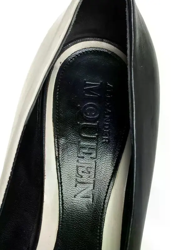 Alexander McQueen Peep-toe Leather Pumps