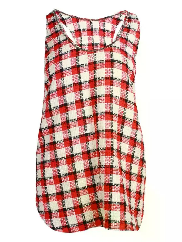 N°21 Plaid Racerback Top