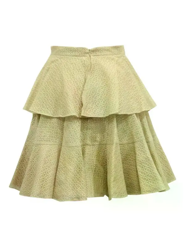 Alexander McQueen Lace Tiered Skirt