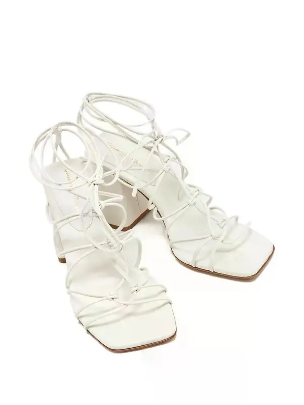 GIANVITO ROSSI 95mm Knotted Leather Sandals