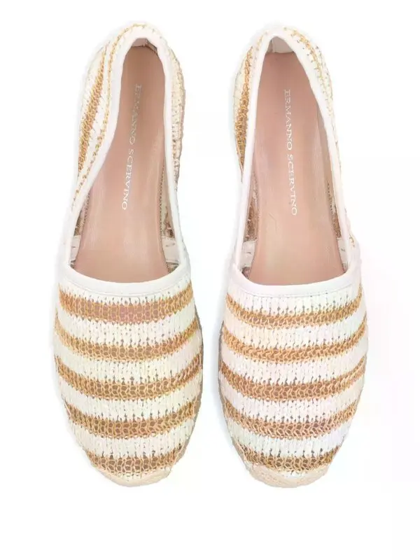 Ermanno Scervino Striped Espadrilles
