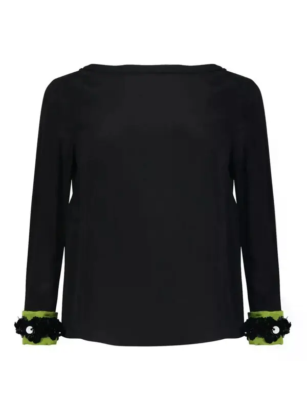Prada Embellished-cuff Blouse