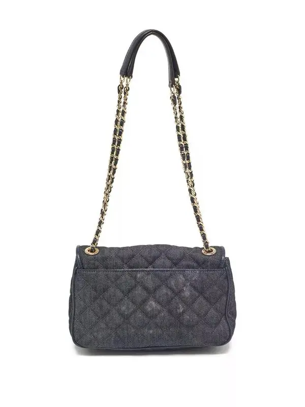 Michael Kors Sloan Quilted Denim Shoulder Bag